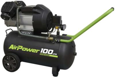SEALEY 100 Litre 100L 3HP V Twin Direct Drive Air Compressor ...