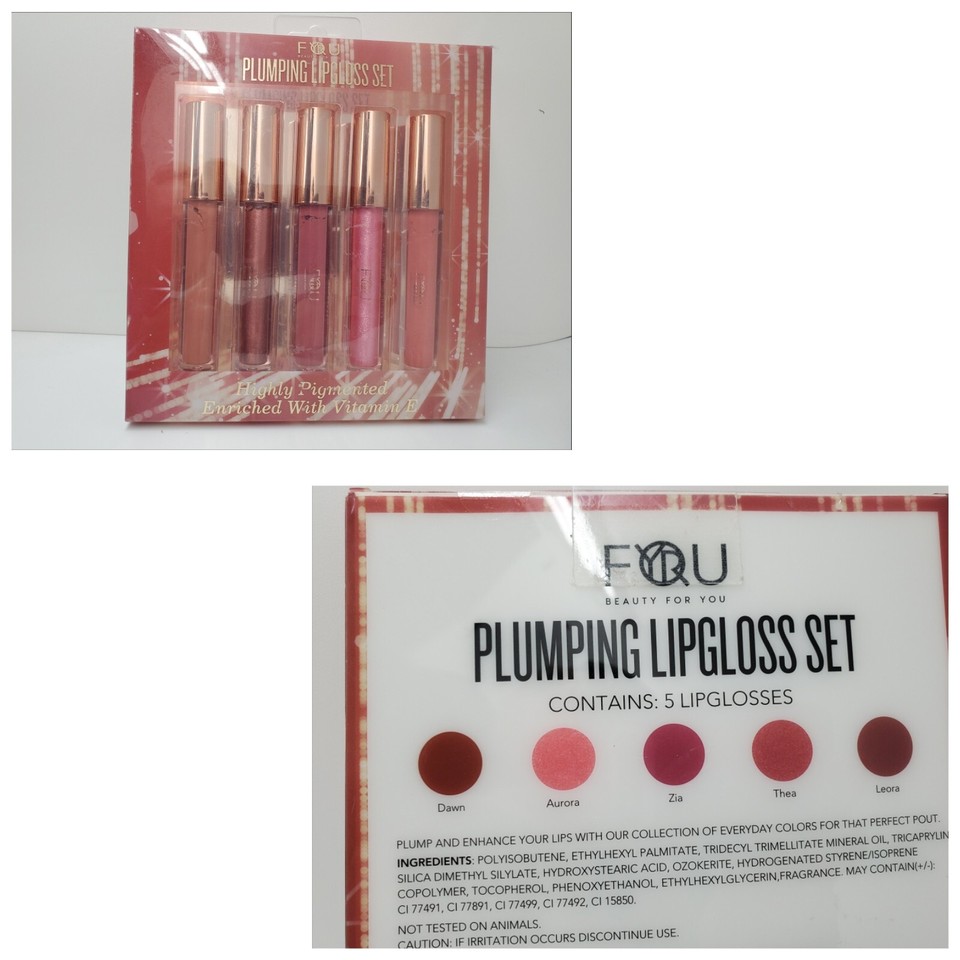 FOU Beauty For You 5Pc Set Highly Pigmented Plumping Lip Gloss ...