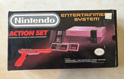 Nintendo NES Action Set Console System BOX ONLY With Styrofoam | eBay