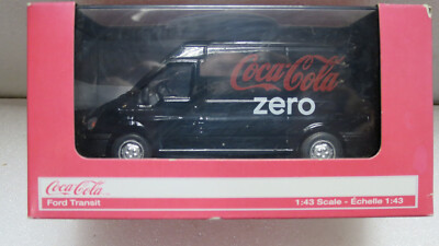 1/43 MOTOR CITY CLASSIC FORD TRANSIT DELIVERY VAN COCA COLA COKE ZERO ...