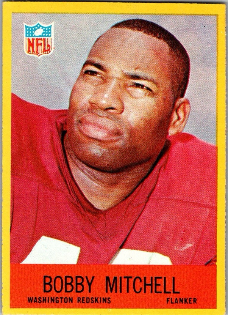 1967 Philadelphia #186 Bobby Mitchell Washington Redskins C733 | eBay