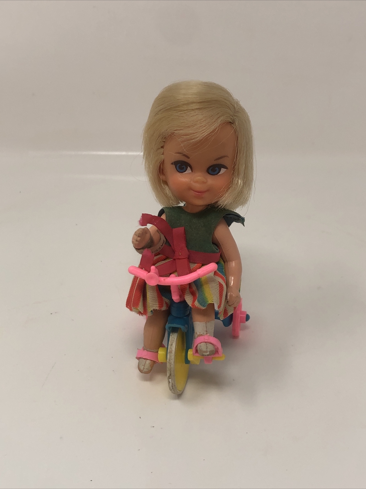 1967 Mattel Doll Skittle Kiddle with Trike Works! Extremely rare! Look ...