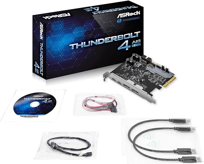 ASRock Thunderbolt 4 AIC R2.0 Thunderbolt 4 PCI Express 3.0 Expansion ...