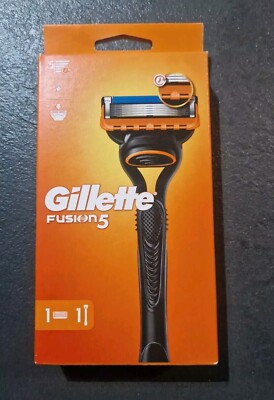 GILLETTE FUSION Shaving Razor Handle New & With 1x Blade 7702018918041 ...