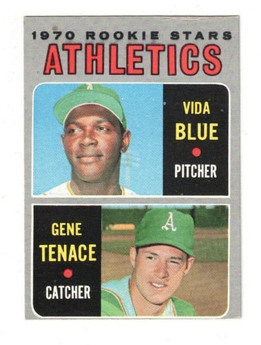 1970 Topps Baseball VIDA BLUE and GENE TENACE Rookie Stars card #21 o/c ...