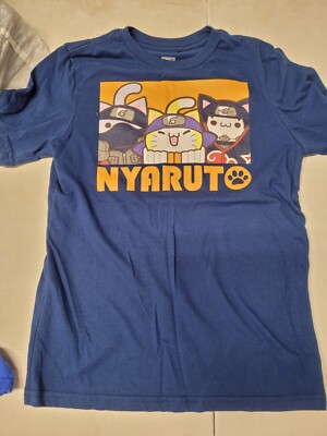 Naruto Cats Nyatuto Boys Shirt Size 8 | eBay