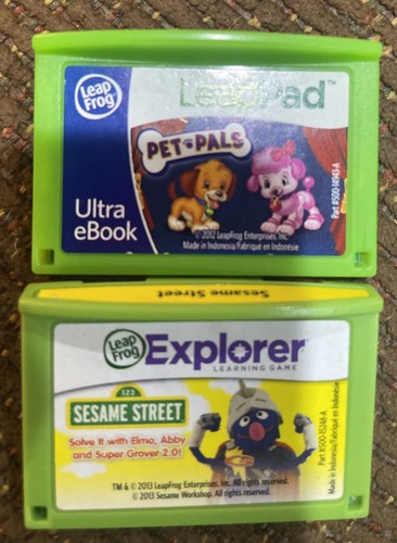 Leapfrog Game Cartridges Sesame Street: Solve it with Elmo & Pet Pals ...