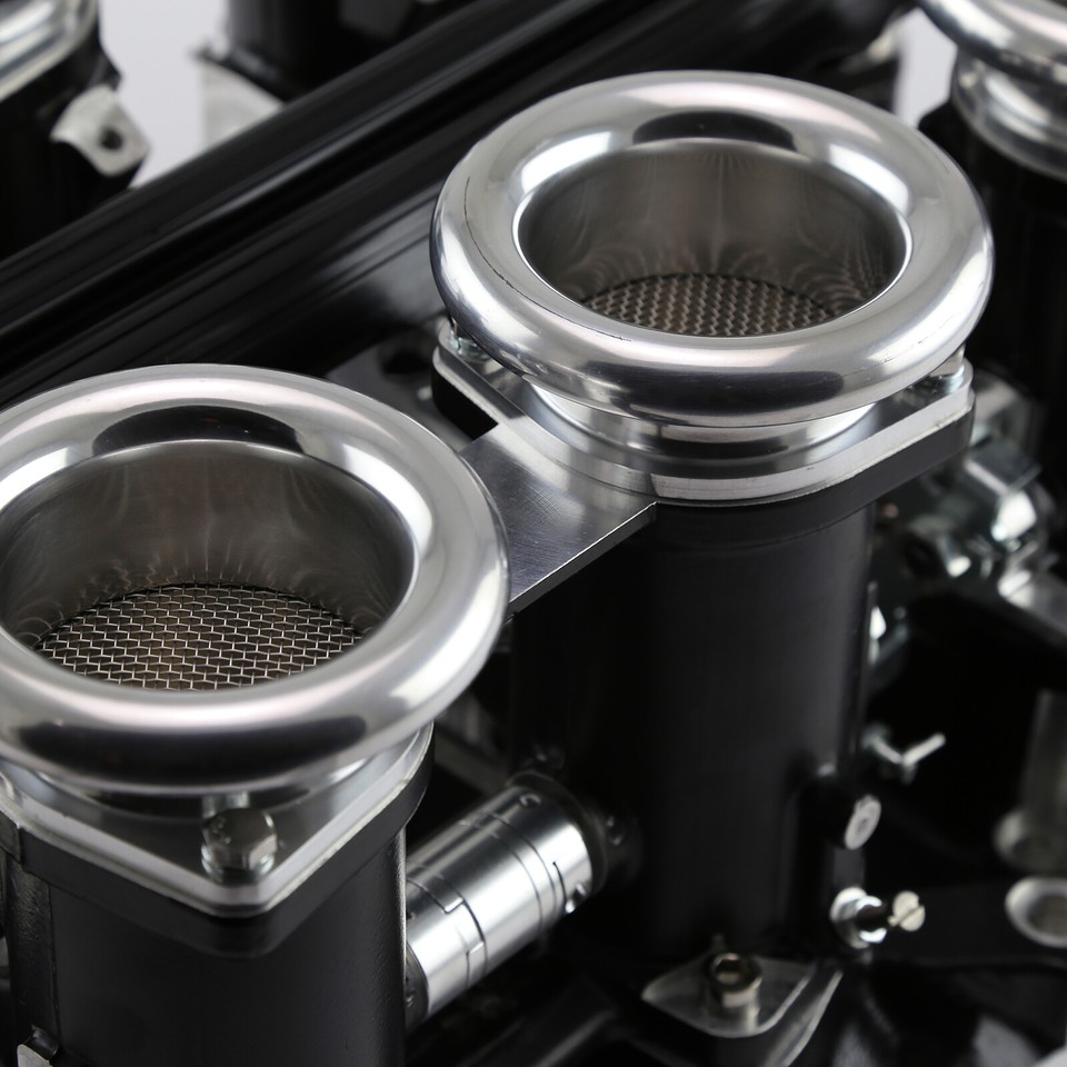 Ford BB 460 Downdraft EFI Stack Intake Manifold System Complete Black ...