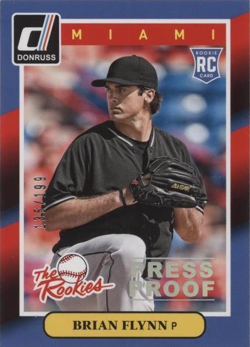 2014 Panini Donruss - The Rookies Brian Flynn #37 Press Proof Silver ...