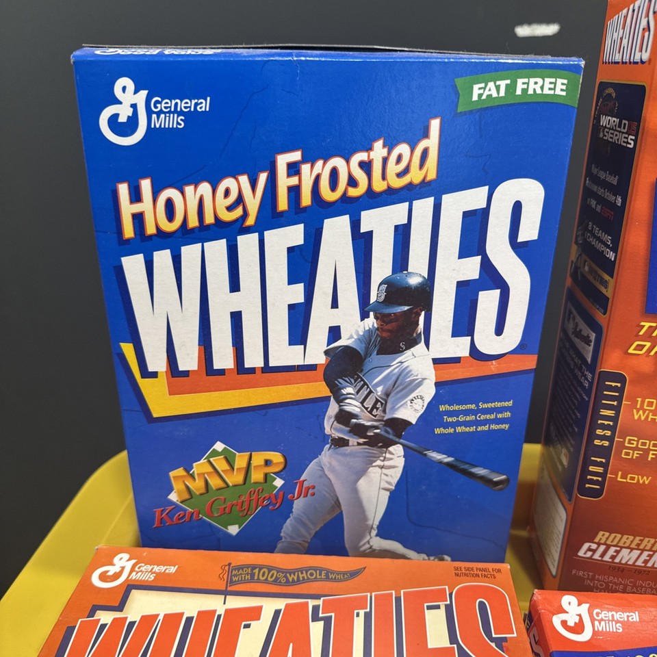 WHEATIES BOXES MLB Griffey, Clemente, Robinson, Ripken AL Players (6 ...