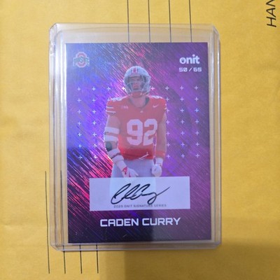 Caden Curry 2025 Onit Gravity Signature Auto 52/65 Ohio State Buckeyes ...