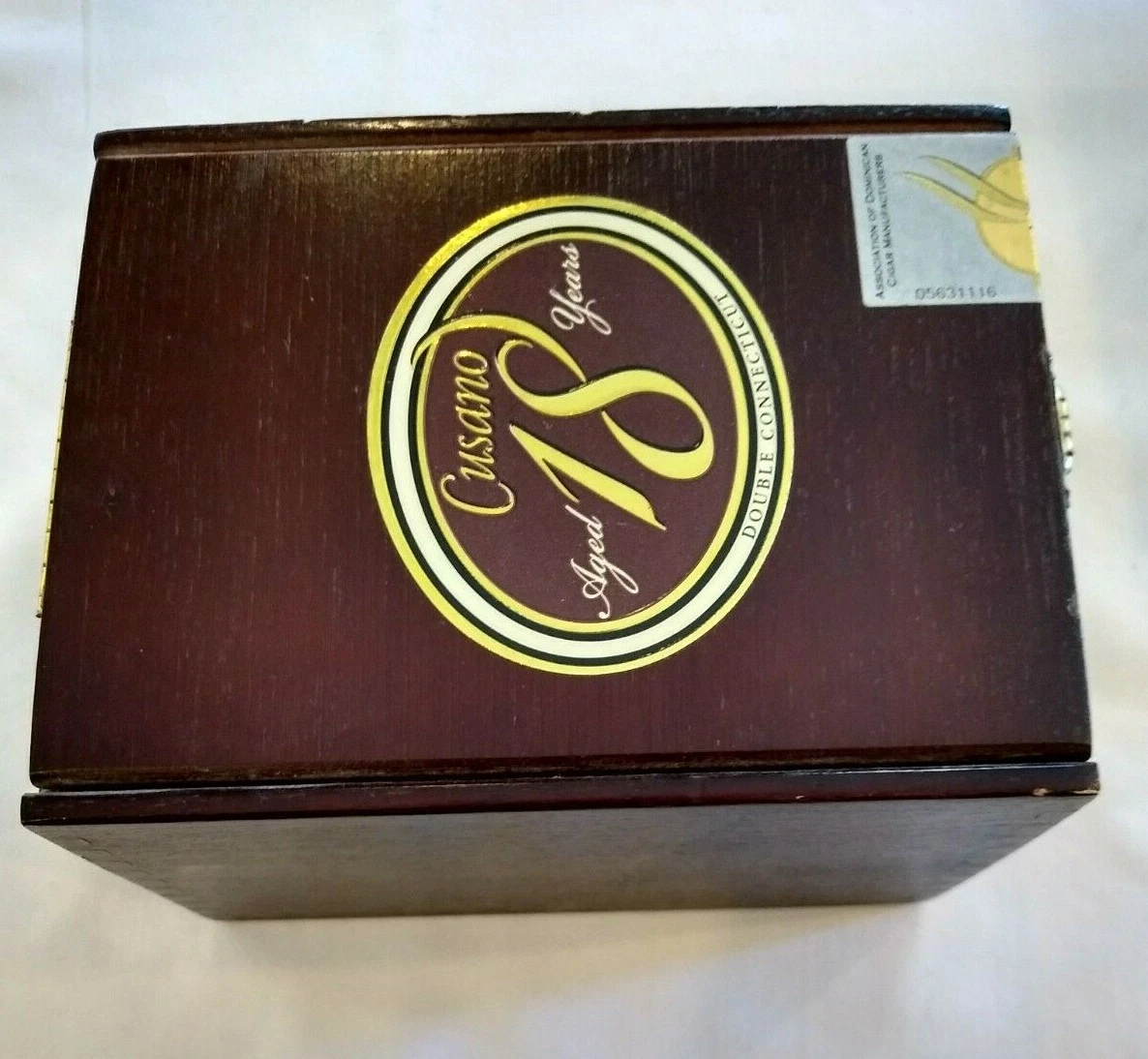 Cusano 18 Years Double Connecticut Cigar Box Special Wooden, 49% OFF