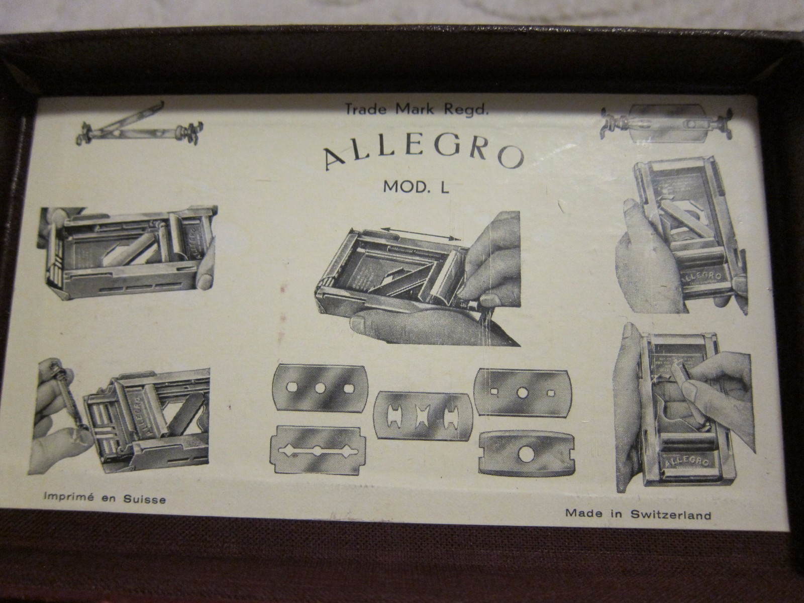 Vtg Allegro Model L Honing & Stropping Machine safety razor blades ...