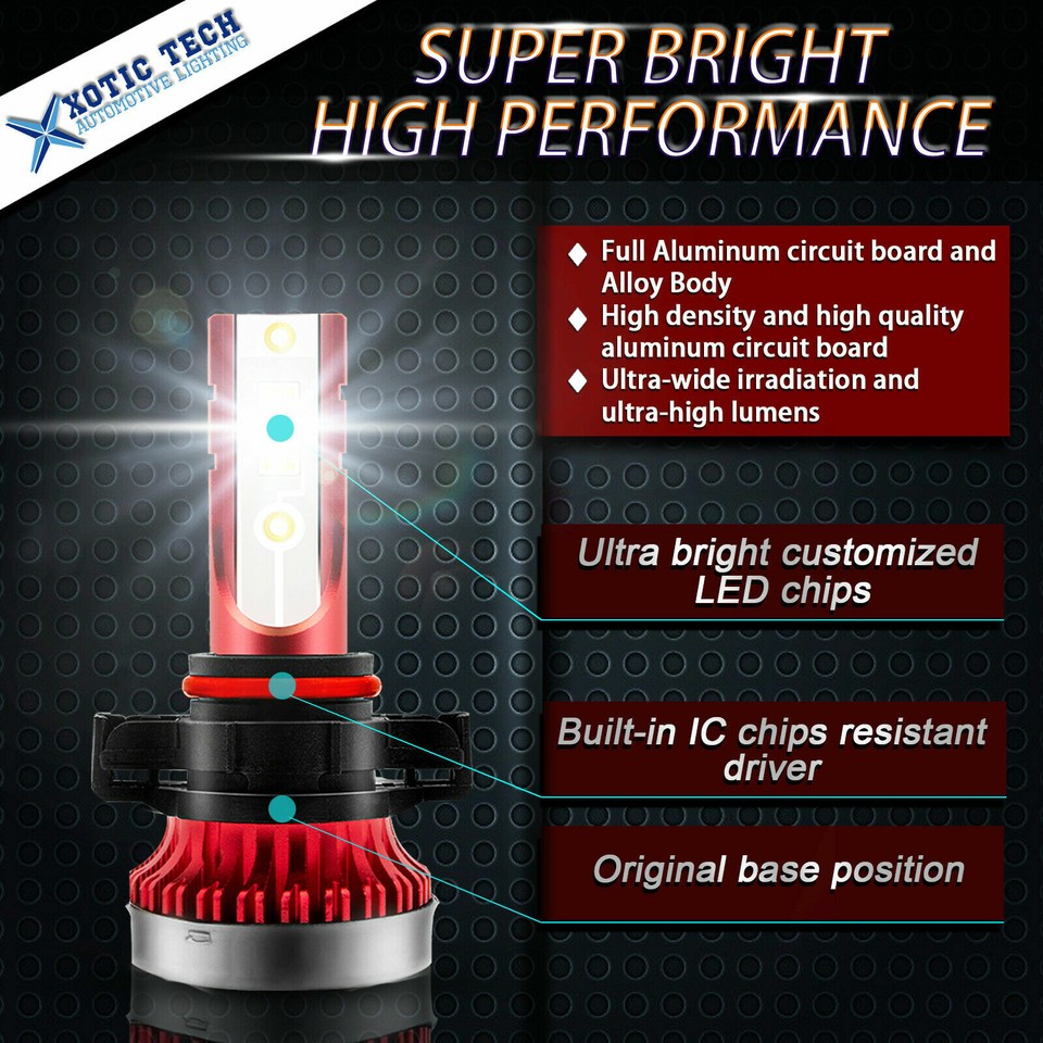 For Ford F250 F350 F450 2005-2019 6000K White LED Headlight Fog Light ...