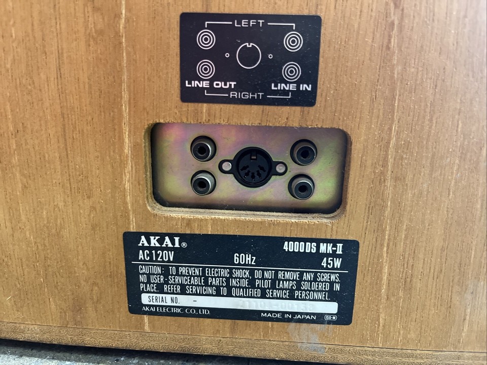 VINTAGE AKAI 4000DS MK- II ONE-MICRON GAP HEAD STEREO REEL TO REEL | eBay