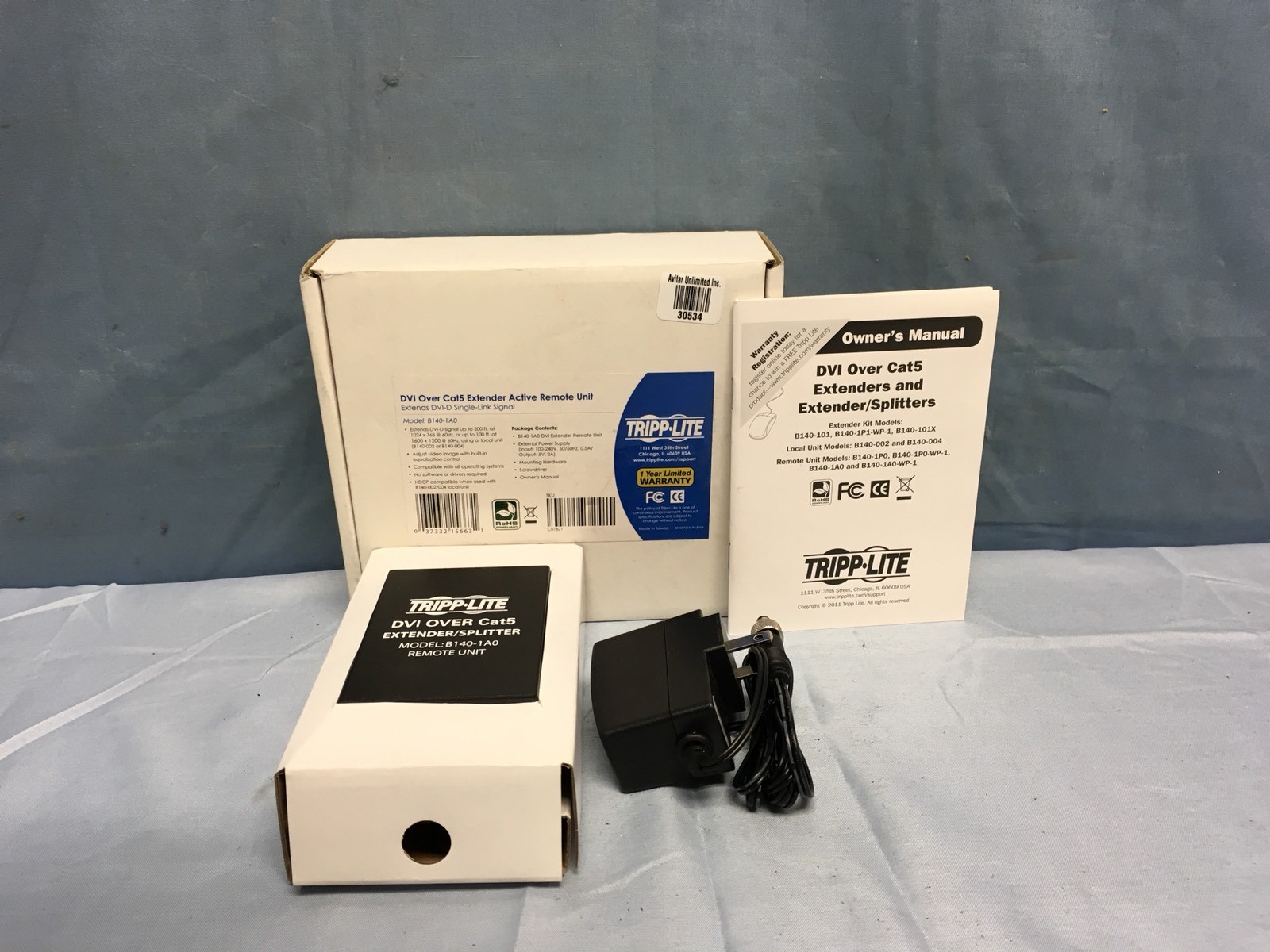 NEW Trip Lite B140-1A0 DVI Over Cat5 Extender Active Remote Unit | eBay