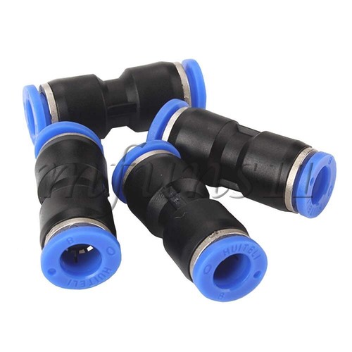10pcs Pneumatic Jointer Connector for PA Nylon and PU Flexible Pipe 8mm ...