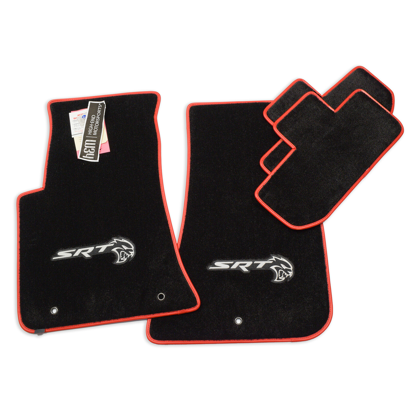 HELLCAT Challenger Floor Mats w/ SRT HELLCAT LOGOS- Premium 2PLY 32oz ...