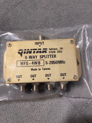 4 Way 5-2050 MHz 1 to 4 Coaxial Splitter HFS-4WB Satellite Tv new | eBay