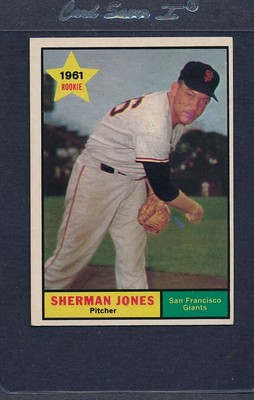 1961 Topps #161 Sherman Jones Giants EX *1434 | eBay