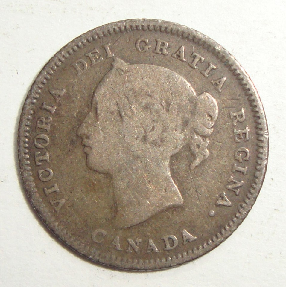 *1881 H* CANADA FIVE 5 CENT VICTORIA STERLING SILVER NICKEL COIN | eBay