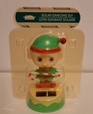 Christmas Holiday Solar Dancing Elf Decoration | eBay