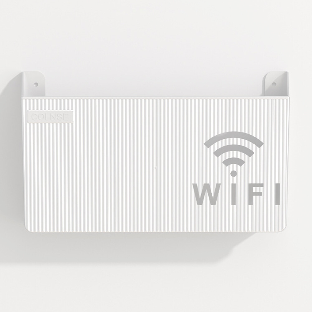 2pcs Container Wall Mounted Wifi Router Storage Box Living Room Cable ...