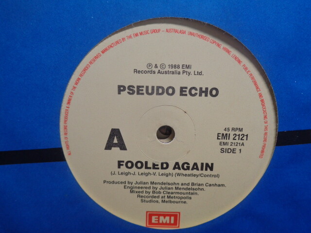 Pseudo Echo "Fooled Again" 1988 EMI Oz 7" 45rpm | eBay Australia
