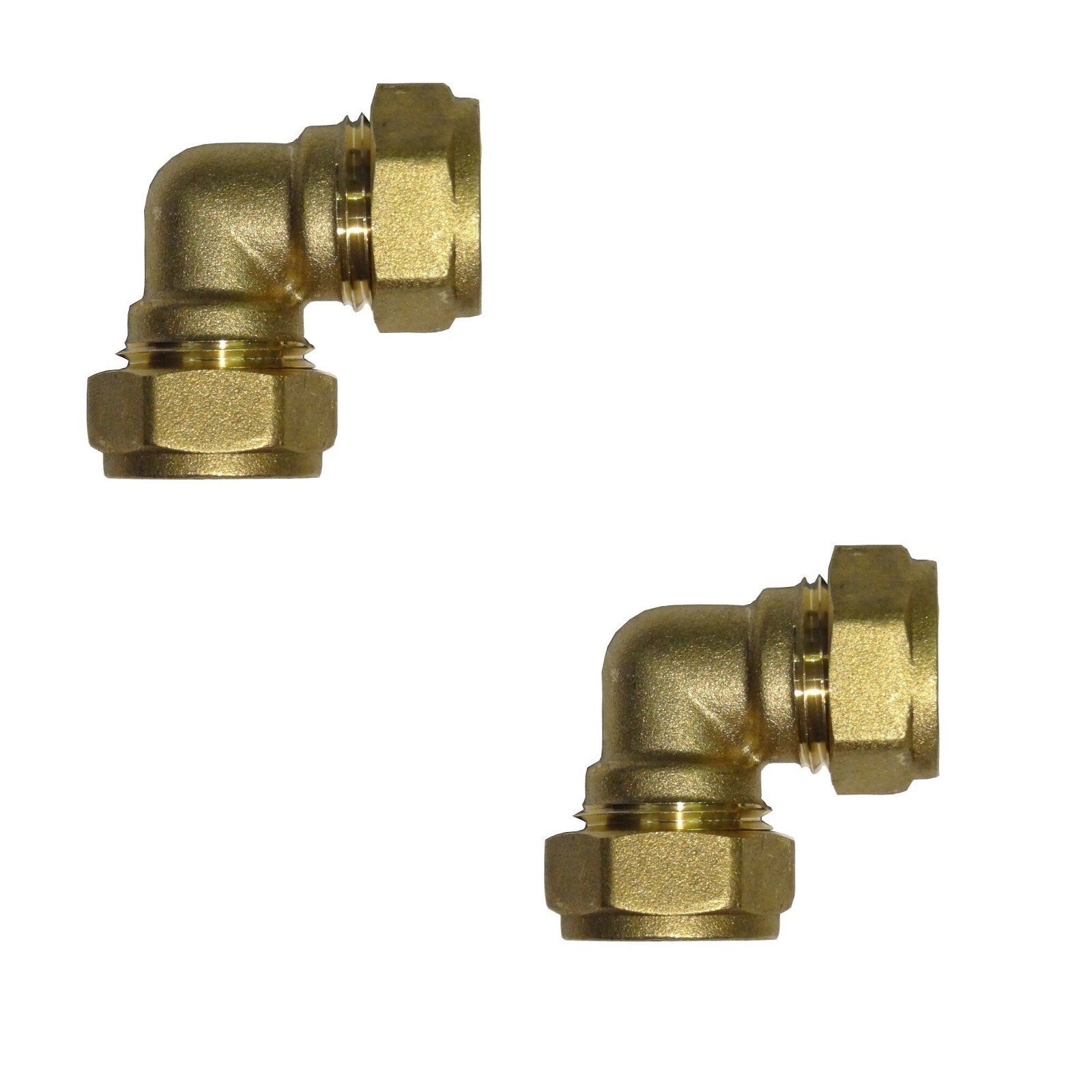 15mm Compression Elbows (90 Degree Bend) Brass Plumbing Fittings For ...