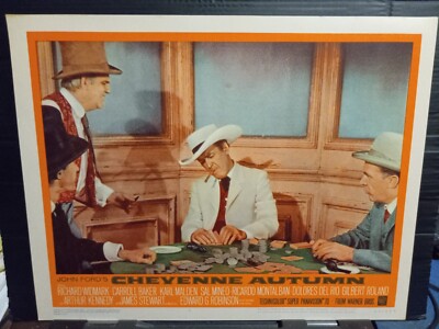 Lobby Card 1964 CHEYENNE AUTUMN James Stewart A Kennedy J Carradine ...