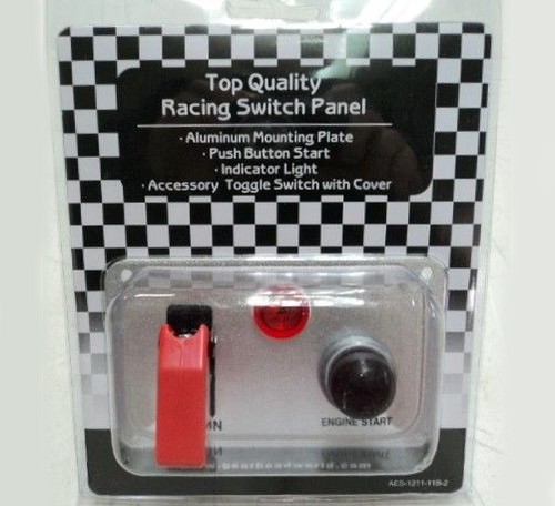 12 Volt Racing Switch Panel Push Button Start Toggle Switch with Cover ...