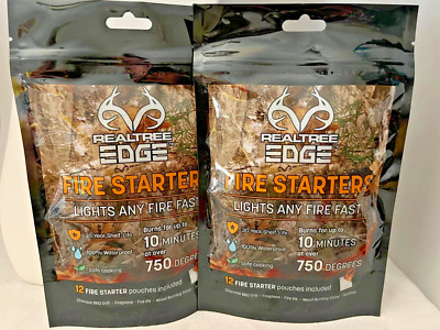 Waterproof Indoor/Outdoor Fire Starter Pouches 12 per Bag 30yr Shelf ...