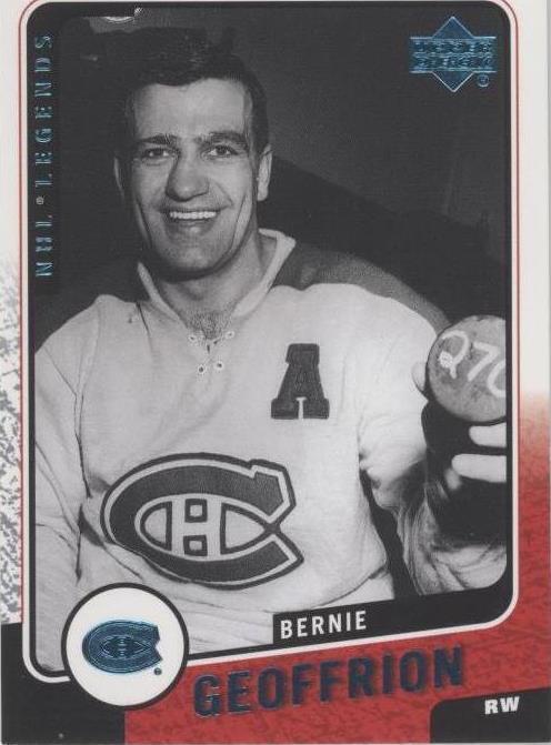 2000-01 Upper Deck Legends - Bernie Geoffrion #71 for sale online | eBay