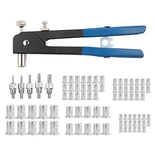 86pcs Heavy Duty Blind Rivet Nut Kit Set Riveter Tool Rivet Nut Gun ...