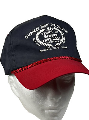 Vintage Cherokee Home for The Children Texas Trucker Hat Snapback Rope ...
