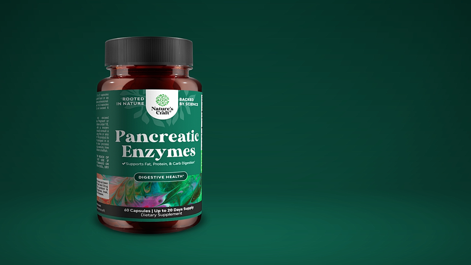 Pancreatin Digestive Enzymes for Digestive Health - Protease Amylase ...