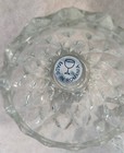 Vintage Romania Lead Crystal Pear Shaped Lidded Trinket Box Diamond Cut ...