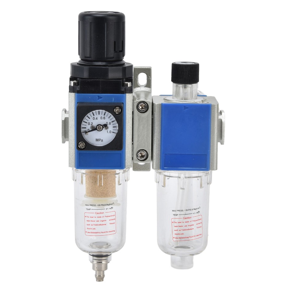 PT1/8 PT1/4 Air Compressor Flow Filter Pressure Regulator Lubricator ...