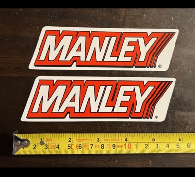 2 MANLEY STICKERS DECALS nhra drags modified offroad hotrods overland ...