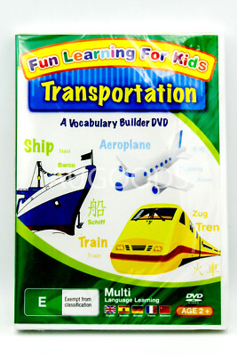 Fun Learning for Kids: Transportation -Kids DVD Series Rare Aus Stock ...