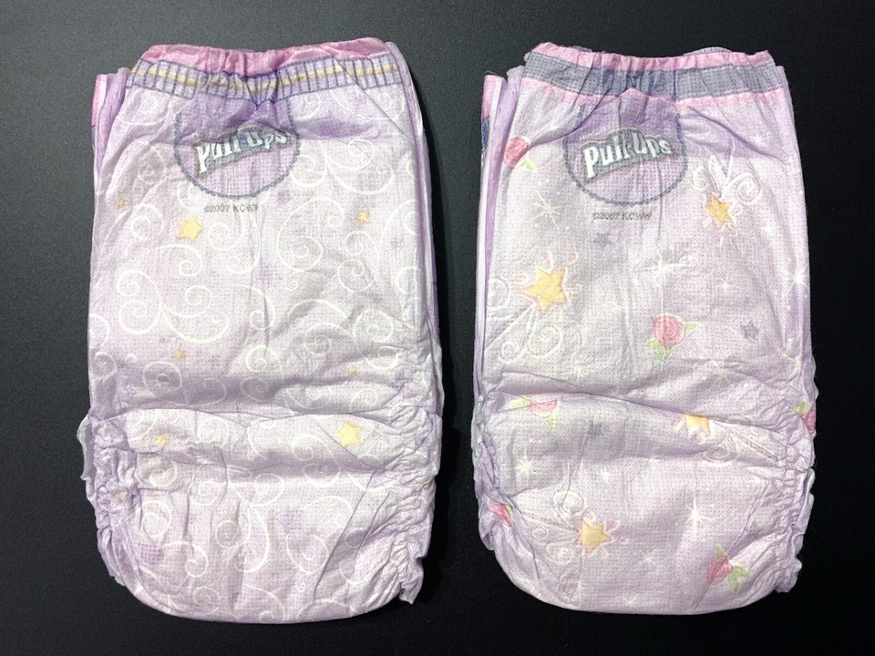 RARE Vintage 2006 Huggies Pull Ups Night Time Girls Princess 2T-3T - 8 ...