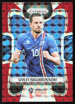 2018 Panini Prizm World Cup Gylfi Sigurdsson Red Mosaic #100 Iceland | eBay