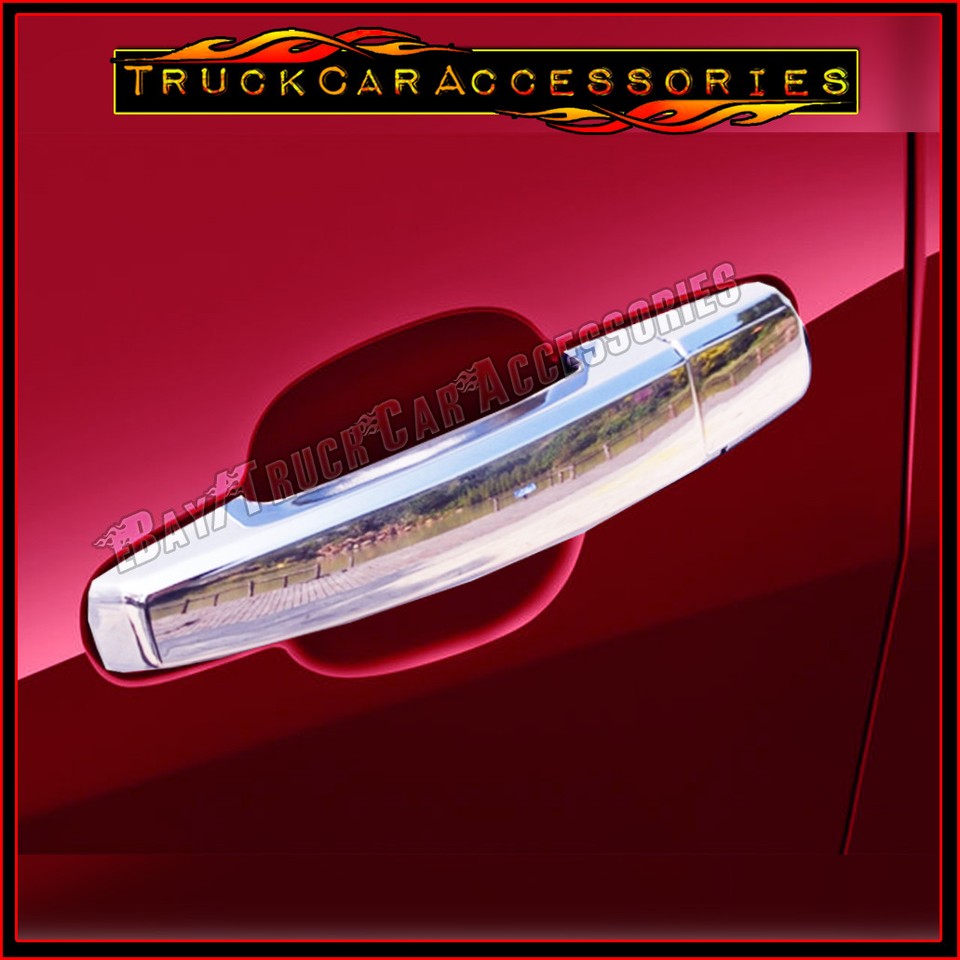 For GMC Acadia 2017 Chrome 4 Door Handle Covers WITHOUT Smart Chromed ...