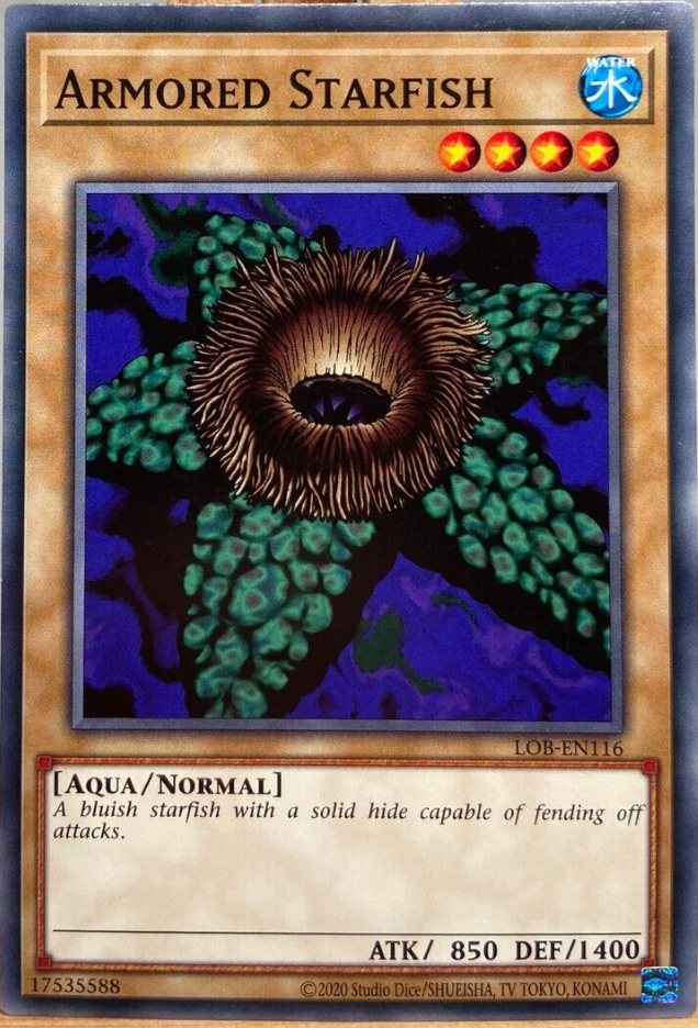 Yu-Gi-Oh! -Armored Starfish - LOB-EN116 - Legends of Blue Eyes - 25th - Unl. Ed. | eBay