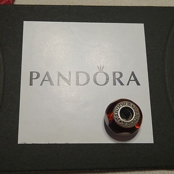 Authentic Pandora Violet Murano Glass Charm 925 ALE #… - Gem