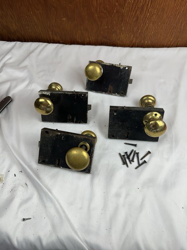 Vintage Corbin locks With door knobs 4 Total | eBay