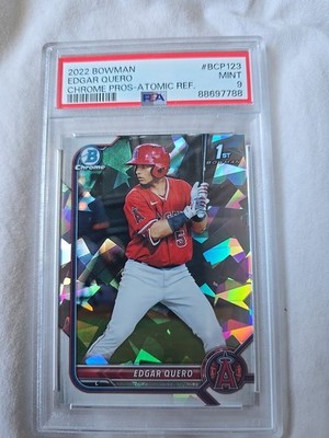 2022 Bowman Chrome Prospects Edgar Quero #BCP-123 Atomic Refractor (RC ...