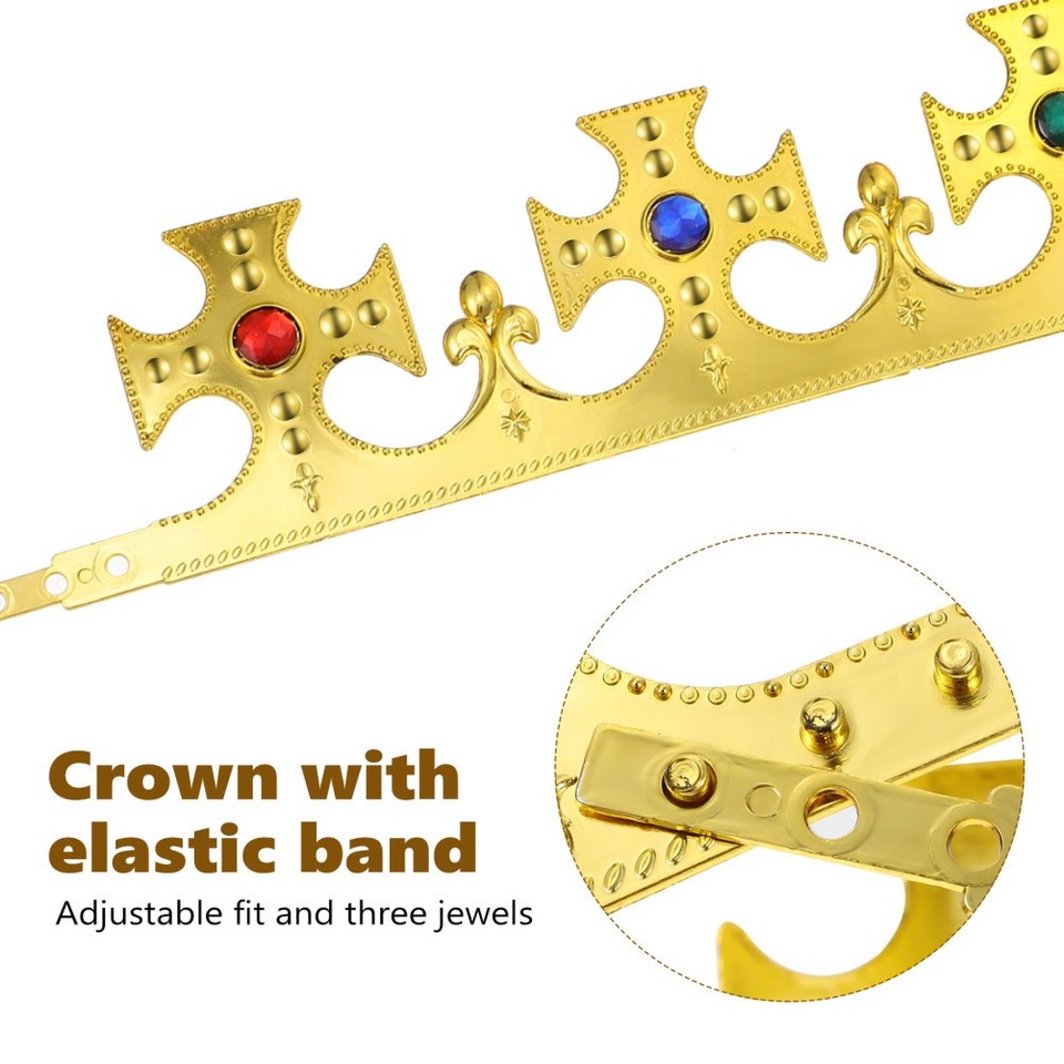 3pcs Kids Birthday Party Crowns Toddler Dress Up Crowns Kids Tiara ...