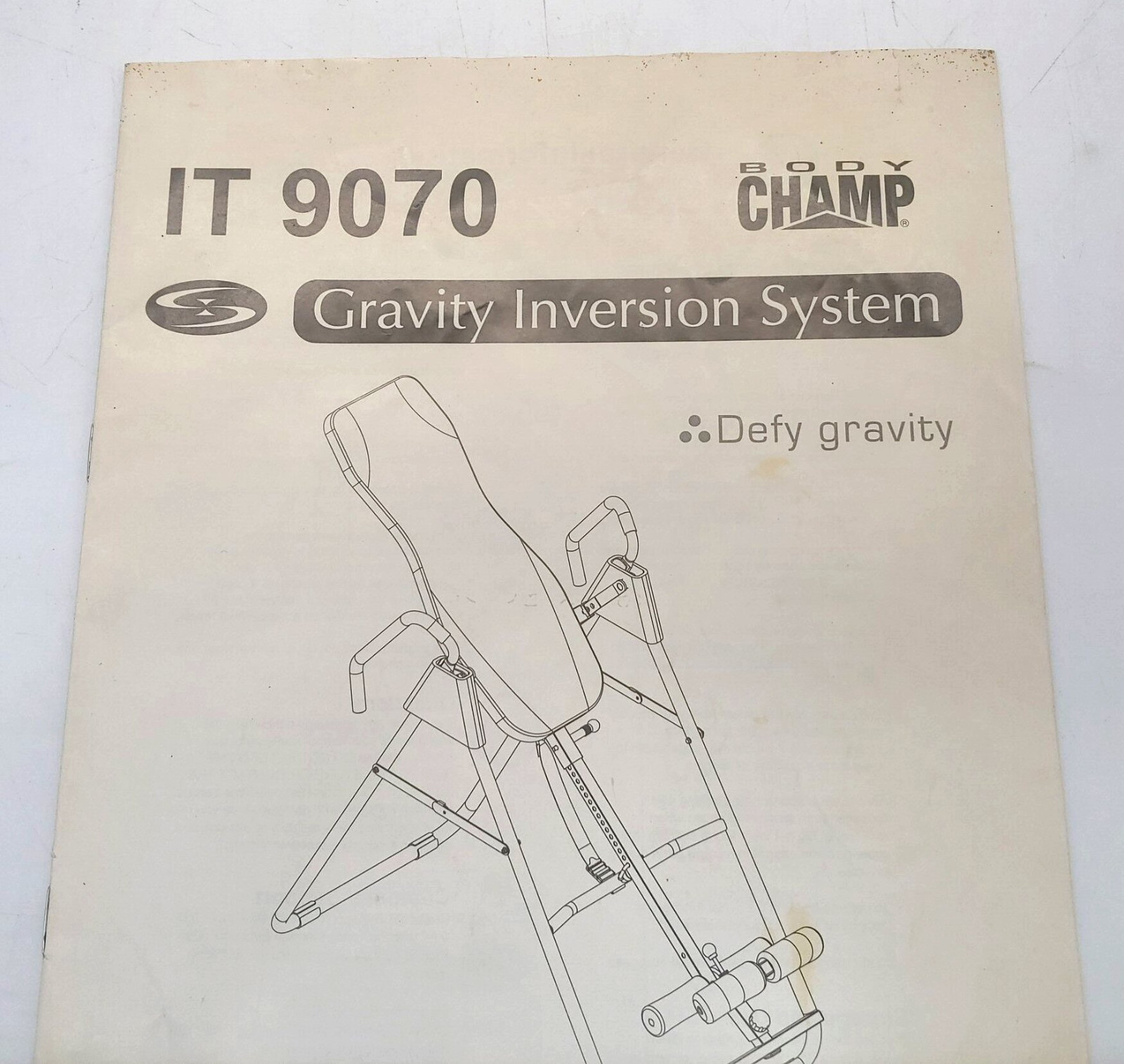 Body Champ IT 9070 Gravity Inversion System Owner's Manual | eBay