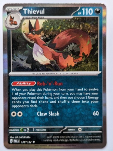 Thievul Holo Rare Pokemon TCG Card 120/182 | eBay